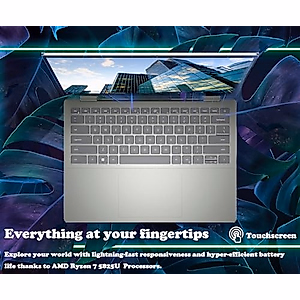 Dell Inspiron 14 Inch FHD Touchscreen 2 in 1 Business Laptop, AMD Ryzen 7 5825U, 16GB RAM, 512GB SSD, Windows 11 Pro, Backlit Keyboard, Fingerprint Reader, HDMI, WiFi 6, Pebble Green