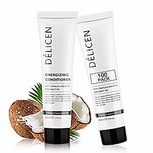 OPPEAL Delicen Energizing Conditioner with Manuka Honey & Coconut OIl in Bulk, Clementine Scent, 1.05 oz x 100 Pack