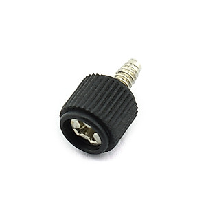 DZS Elec 10pcs #6-32 Black Thumb Screws Nickle Plated Carbon Steel Philips PC Computer Case Fastener Thumb Screws