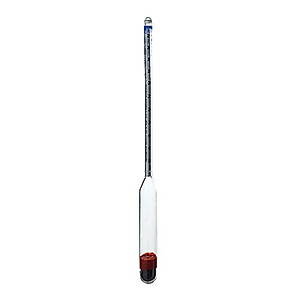 Thermco ACC8511PC Salt Brine Sodium Chloride Polycarbonate Hydrometers, 0 to 100% Range, 0.01 Division, 300mm Length