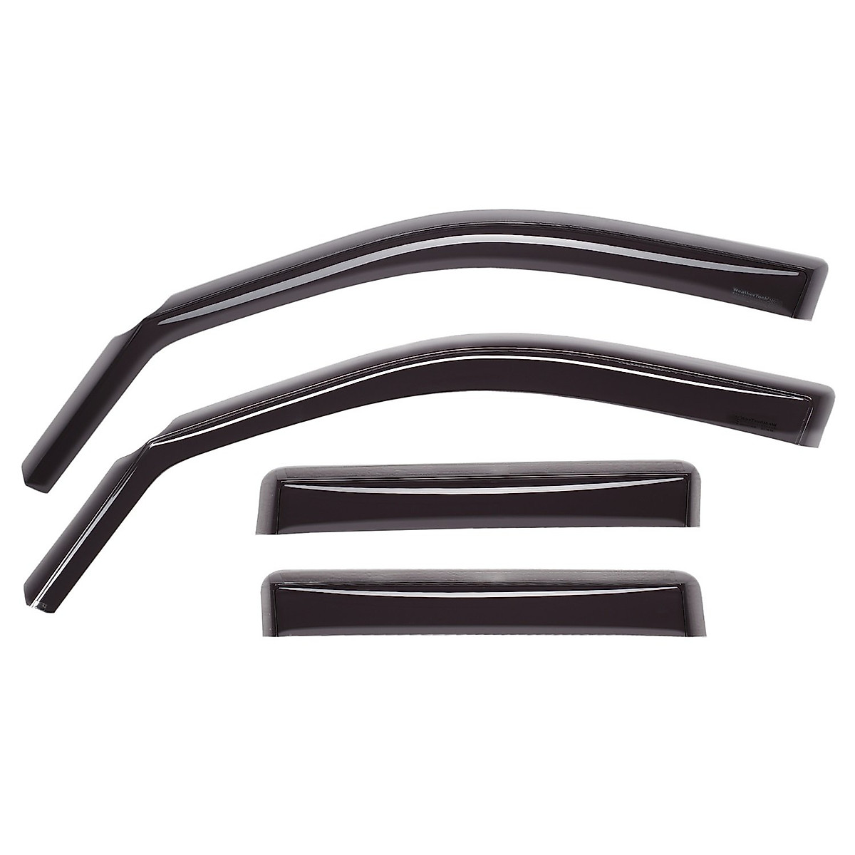 WeatherTech Custom Fit Front & Rear Side Window Deflectors for Dodge Ram 1500, Dark Smoke - 82503