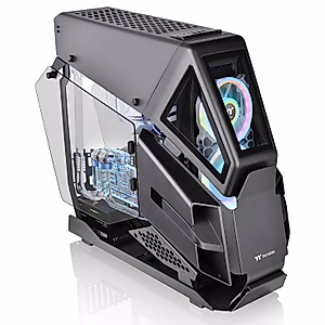 Thermaltake AH T600 Helicopter Styled Open Frame Tempered Glass Swing Door E-ATX Full Tower Case CA-1Q4-00M1WN-00