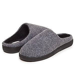 Lucky Brand Mens Faux Wool Clog Slippers with Memory Foam