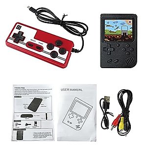 Handheld Game Console Retro Mini Game Player with 400 Classical Games Handheld Games Support TV Connection & Two Players for Kids Adults by GRABOTE