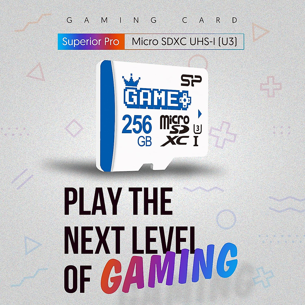 Silicon Power 256GB SDXC Micro SD Card Gaming Memory Card with Adapter Compatible with Nintendo-Switch