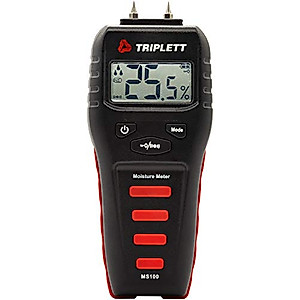 Triplett MS100 Pin Moisture Meter for Wood and Building Materials with Audible Indicator