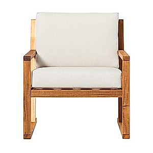 Walker Edison Dekian Outdoor Chairs, Natural
