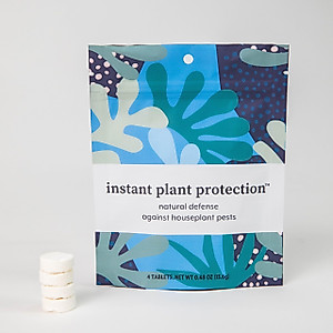 Instant Plant Protection (4Tablets) Self-Dissolving Tablets | Peppermint Spray for Protecting Indoor and Houseplants Against Spider Mites, Insects, and Disease