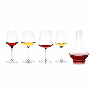 Grassl 1855 Wine Glass, Set of 2 Hand-Blown Crystal Wine Glasses for Red Wine like Bordeaux and Cabernet