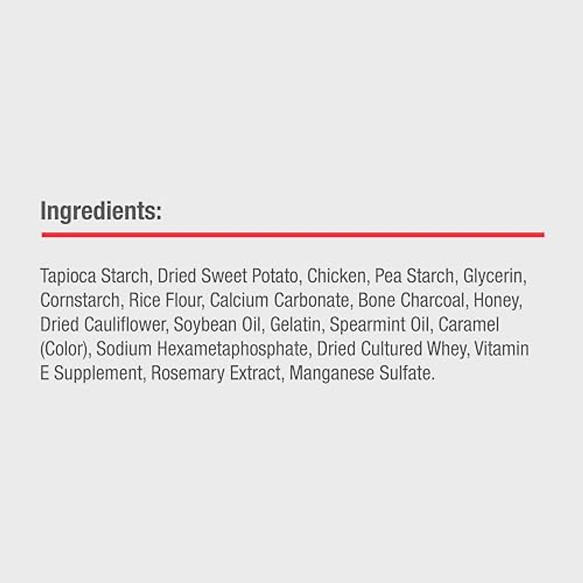 Dreambone Triple Action Dental Sticks Charcoal, 10 Count, Rawhide-Free Chews for Small and Medium Sized Dogs Freshens Breath