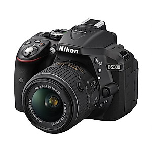 Nikon D5300 24.2 MP CMOS Digital SLR Camera with 18-55mm f/3.5-5.6G ED VR Auto Focus-S DX NIKKOR Zoom Lens (Black) (Renewed)
