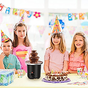 3 Tier Chocolate Fountain, Stainless Steel Chocolate Fondue Fountain Machine for Chocolate Nacho Cheese Liqueuers