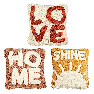 Mud Pie Mini Love Pillow, Gray