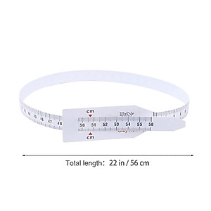 TEHAUX Head Circumference Measuring Tape, Measure Rulers for Pediatrics, Plastic, Reusable, Non- Stretchable with End Insert (6Pcs 22inch）