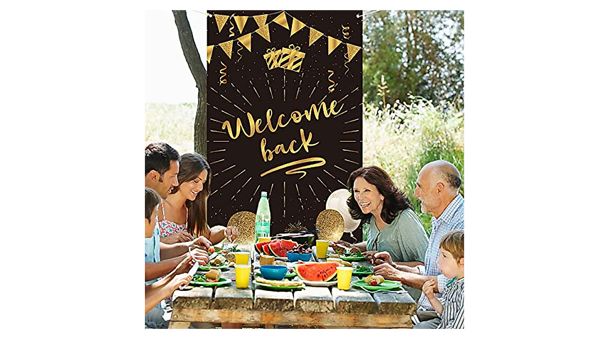 INNORU Welcome Back Door Banner Decoration, Homecoing Returning Party ...