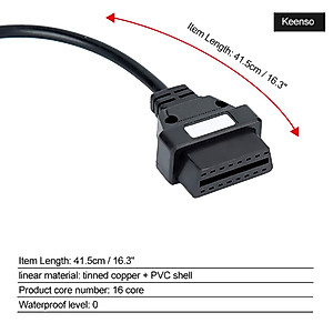 OBD1 12 Pins to OBD2 16 Pins Scanner Diagnostic Tool OBD II Adapter Cable Connector for GM Popular