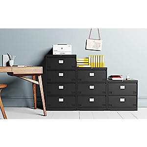 kingwolfox Lateral File Cabinet with Lock, 2 Drawers Large Metal Filing Cabinet, Home Office Lockable File Storage Cabinet for Hanging Legal/Letter A4/F4 Size.