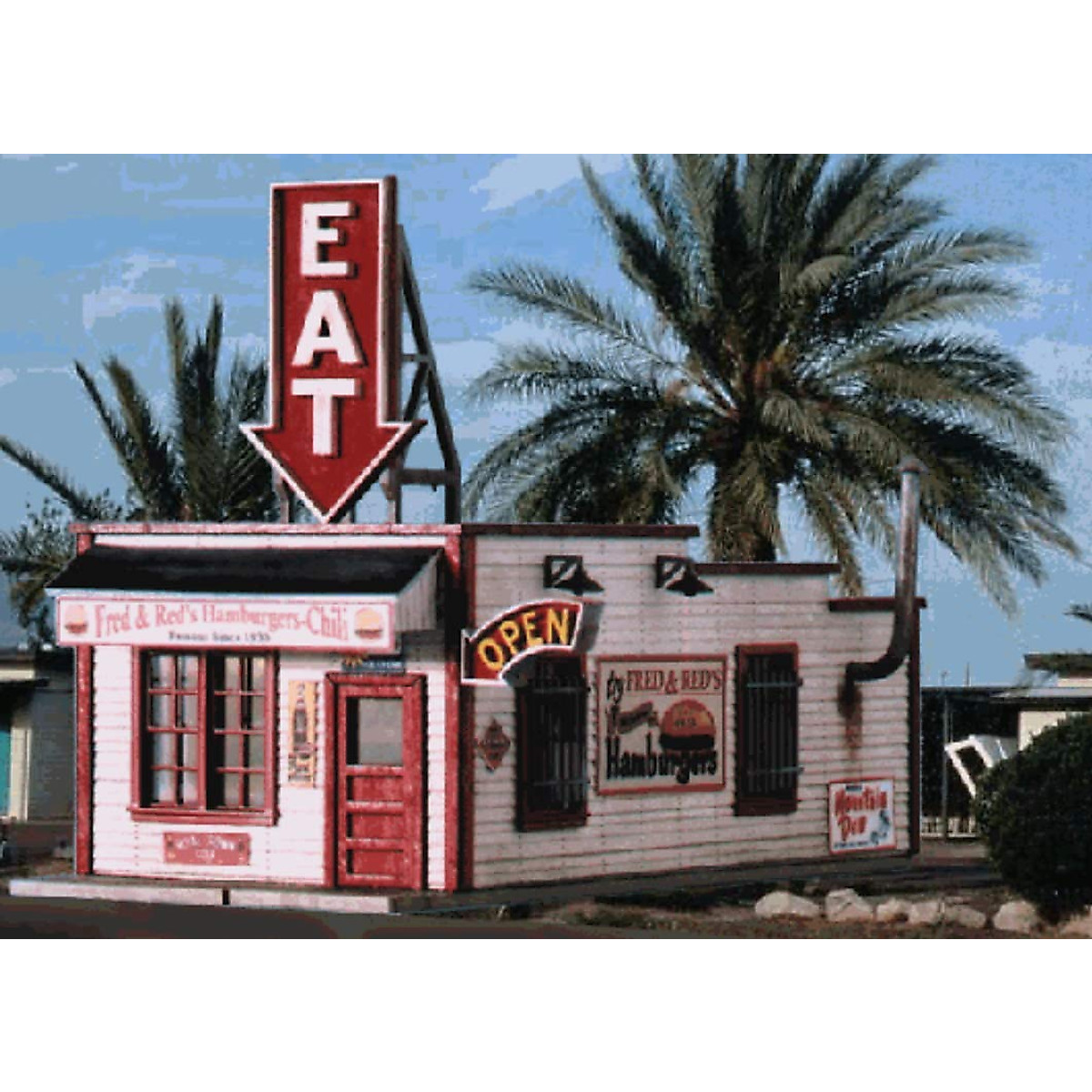 HO KIT Laser-Cut Fred & Red's Cafe