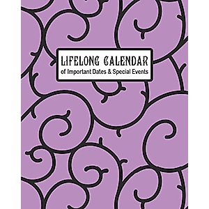 Lifelong Calendar of Important Dates & Special Events: Perpetual Calendar for Birthdays, Anniversaries and Annual Dates to Remember