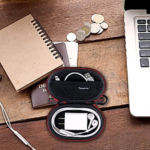 Smatree Headphone Hard Case Compatible with BeatsX, Beats Flex, Powerbeats2, Powerbeats3 Earphones, Bluetooth Sports Headphones,Portable Carrying Case Storage Bag for Earphone, Earbud(Black)