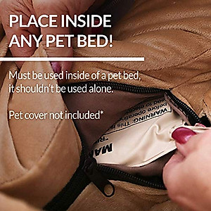 K&H Pet Products Heated Pet Bed Warmer Waterproof Pet Heating Pad Tan Small 8.5 X 9 Inches