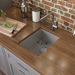 Ruvati 12 x 18 inch Undermount Bar Prep Tight Raduis 16 Gauge Kitchen Sink Stainless Steel Single Bowl - RVH7112