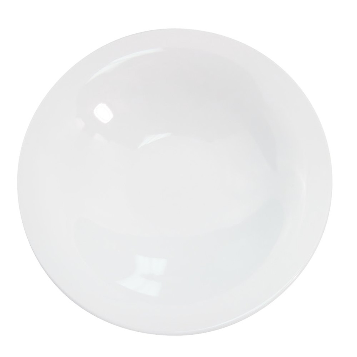 CAC China RCN-208 Clinton 22-Ounce Super White Porcelain Round Coupe Bowl, 8 by 8 by 1-5/8-Inch, 24-Pack