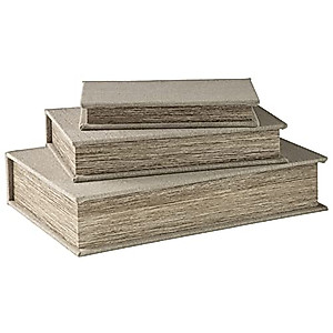 Signature Design by Ashley Jolina Box, Set of 3, 13"W x 8.7"D x 2.8"H, Gray