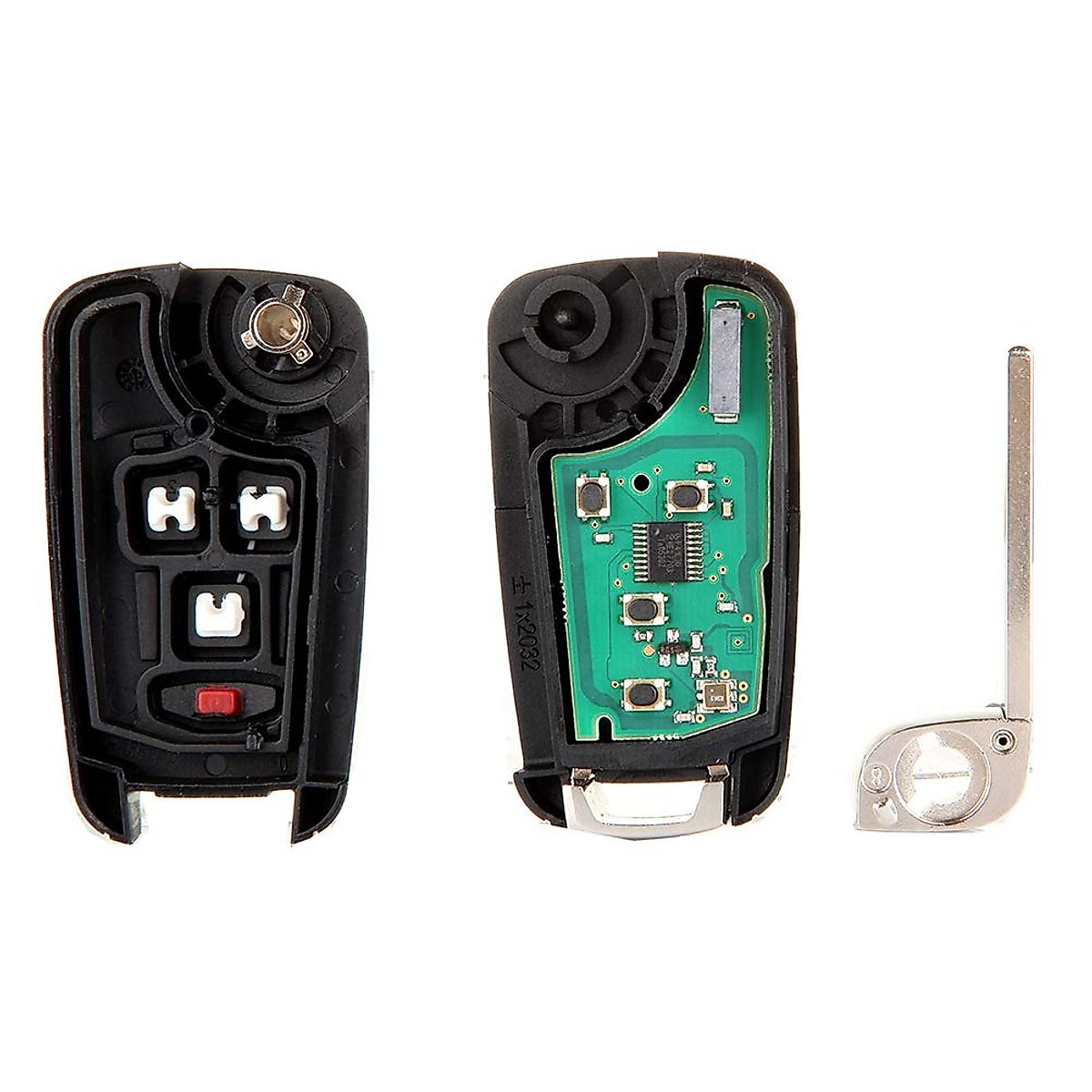 ZENITHIKE Replacement Keyless Entry for Smart Proximity Remote Key Fob Uncut Ignition Keyless 4 Buttons 10 11 12 13 14 15 16 for Chevy for Camaro for Cruze for Equinox for Malibu X 1 Ship from USA