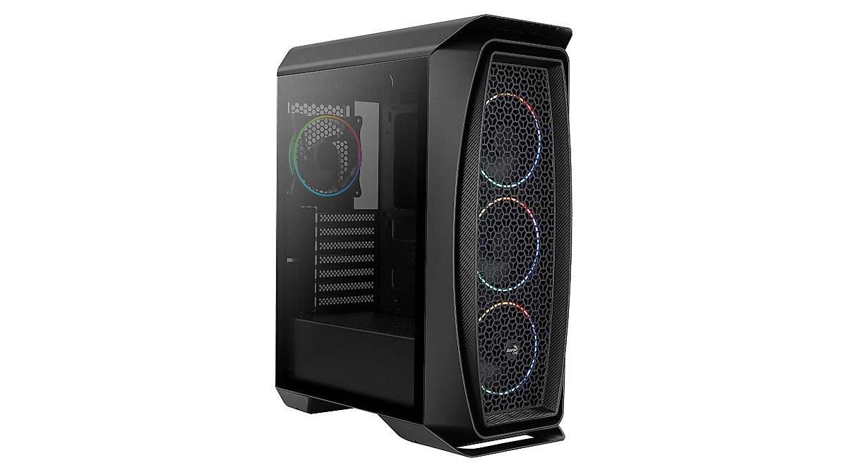 AeroCool Gaming PC Case – Sleek Mid-Tower with RGB Fans
