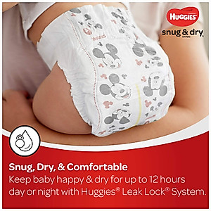 Huggies Snug & Dry Baby Diapers, Size 3, 34 Ct