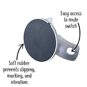 Mount Genie Pedestal for Nest Mini (2nd Gen) and Google Home Mini (1st Gen) | Improves Sound and Appearance | Cleanest Mount Holder Stand for Mini (Silver)