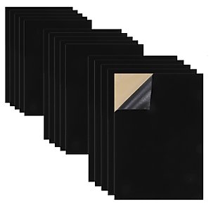 Sntieecr 15PCS Black Self Adhesive Felt Sheets, Soft Velvet Sticky Back Felt Fabric for Jewelry Box Drawer Liner, Art and Craft Making(A4 Size, 8.3 x 11.8)