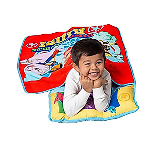 Dino Ranch Dinosaur Toddler Nap Mat Set – Includes Pillow and Fleece Blanket – Great for Boys Napping During Daycare or Preschool - Fits Toddlers