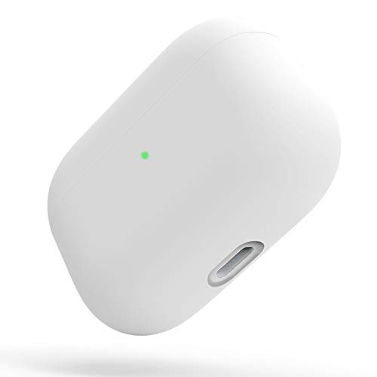 DamonLight Upgrade AirPods Pro Case [Supprts Mag-Safe Charging] [Seperating Case Design] Shock-Proof Soft Silicone Cover for Airpods Pro Charging Case (White)