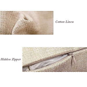 MEHOTOP Black White I Love Us Saying Series Cotton Linen Set of 2 Throw Pillow Covers Simple Style Cushion Case Valentine's Day Gift 12”x20” Decorative (Black White Saying)