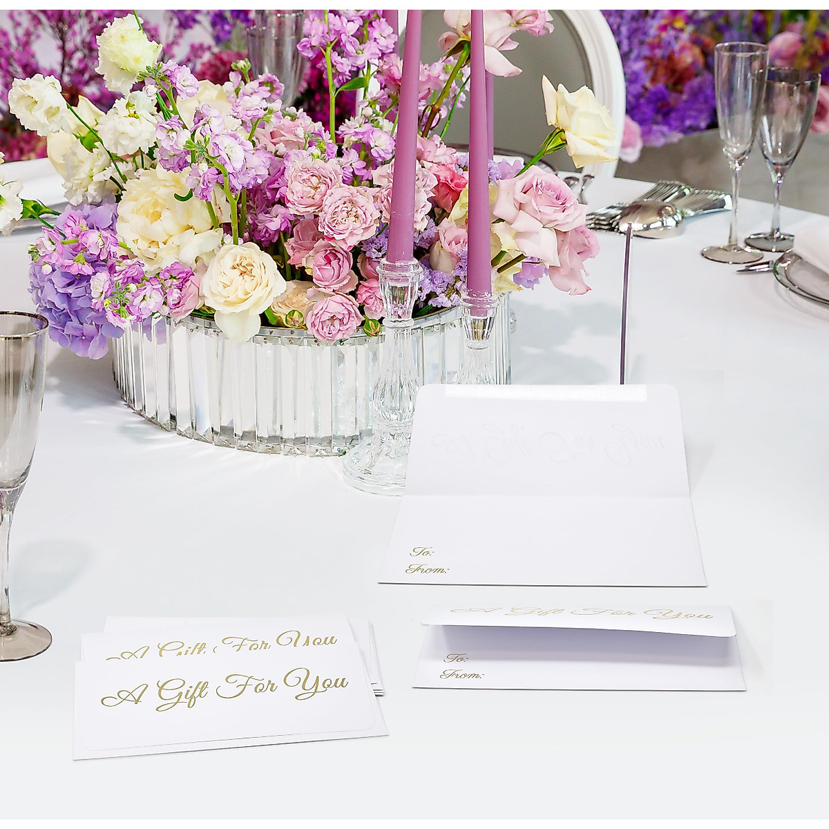 Gift Boutique - 100 Christmas Currency Envelopes Holiday Money Gift Envelope Holder Enclosure A Gift For You Gold Design 2 7/8” x 6 ½” for Cash Check Coin Note Mailing Gifts Office Wedding Party Favor