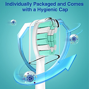 Osctor Replacement Toothbrush Heads for Philips Sonicare Plaque Control ProtectiveClean C2 C3 C1 W G2 4100 5100 6100 Electric Toothbrush HX9024,10 Pack Sonic Electric Toothbrush Brush Heads