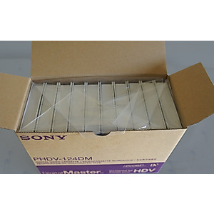 Lot of 10 Sony DigitalMaster PHDV-124DM HDV DVCAM Mastering Quality Tapes