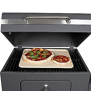 Boska Pizza Stone Plate Deluxe - Best for Oven, BBQ, and Grill - Natural Non-Toxic and Non-Stick Surface - Thermal Shock Resistant Cooking Stone - Heavy Duty Ceramic Cookware