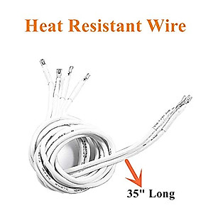 BBQ Future Exact Durable Igniter Kit Replacement for CharGriller, Cuisinart and Others Gas Grill Models with 4-Pcs Ceramic Electrode and 4-Pcs Ignitor Wire