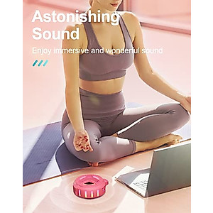 EBODA Bluetooth Shower Speaker, Waterproof Portable Wireless Speakers with Light, IP67 Floating, 2000mAh, Small Portable Speaker for Kayak, Beach, Pool Accessories, Gifts for Girls