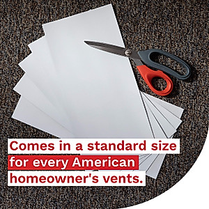 XFasten Magnetic Register Vent Cover for Ceiling, Sidewall and Floor Vents - 5.5-inch x 12-inch (5-Pack) – Strong RV Air Vent Magnetic Cover for RV and Home Air-conditioning HVAC System