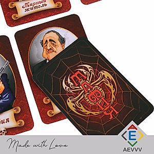 Mafia Game Set Cards in Russian Party Game for Company Board Games for Adults Playing 15 and Up