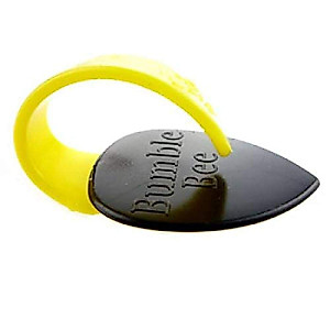Fred Kelly Picks D5T-M-3 Delrin Bumblebee Teardrop Medium Guitar Pick