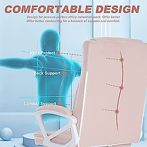 Misolant Executive Chair, Ergonomic Office Chair, Desk Chair, Big and Tall Office Chair, Office Executive Chair Adjustable Height, Comfortable Office Chair, PU Leather Office Chair