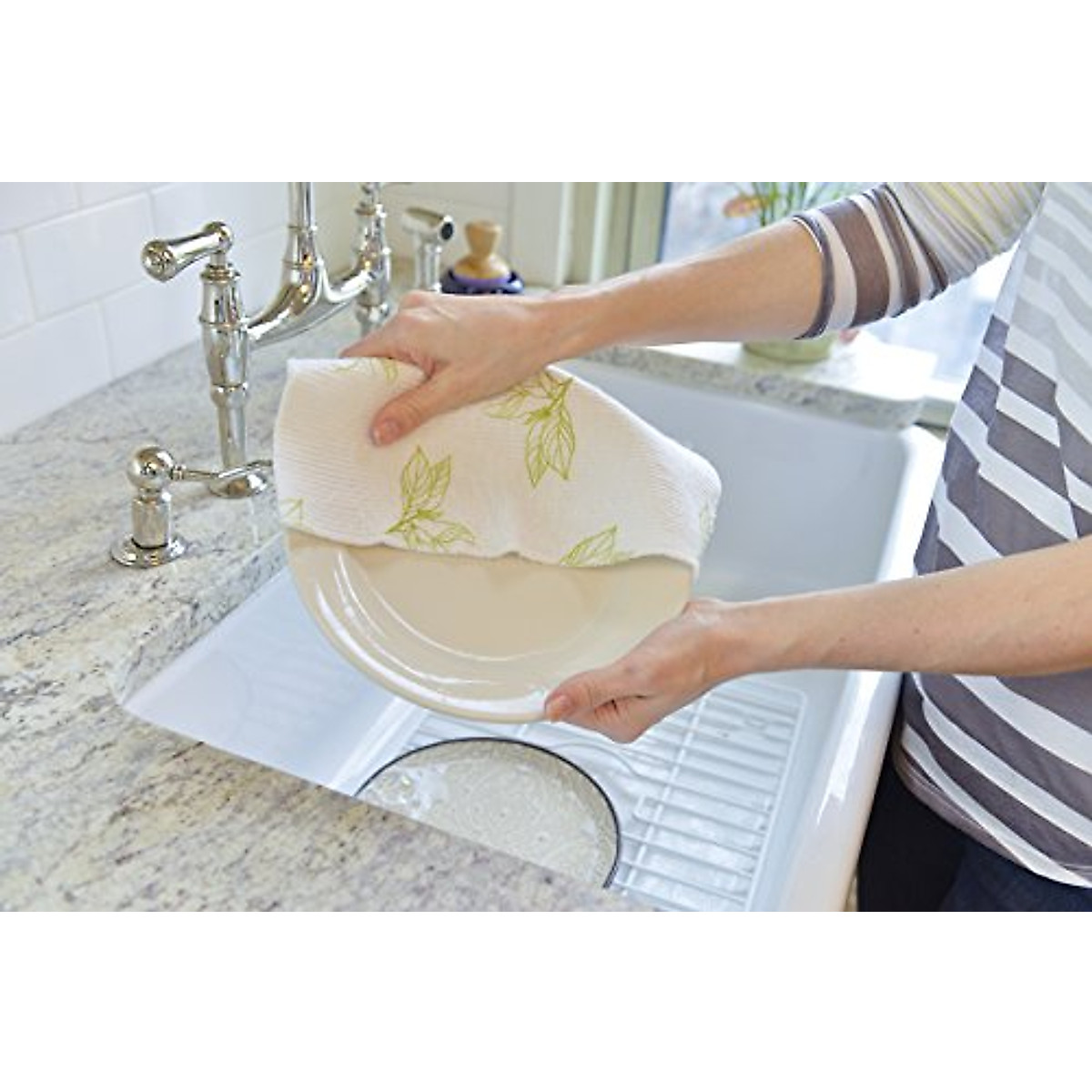 Full Circle Clean Again Super Absorbent Cleaning Cloths, Tree Buds, 2 Pack