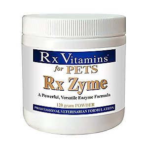 Rx Vitamins for Pets Rx Zyme for Dogs & Cats - Help Gastrointestinal Discomfort - Add to Food - 120g Powder