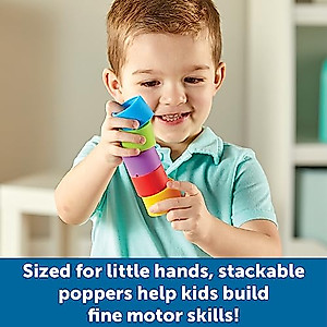 Learning Resources Rainbow Emotion Fidget Poppers, 5 Pieces, Ages 3+, Sensory Toys, Social-Emotional Learning,Sensory Toys for Toddlers,SEL Skills,fine Motor Skills