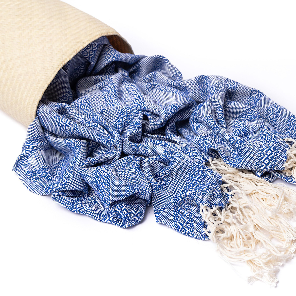 Baby Trapoz Mexican Rebozo Shawl, Ideal for Natural Birth, Doula Massage, 98.5", Royal Blue